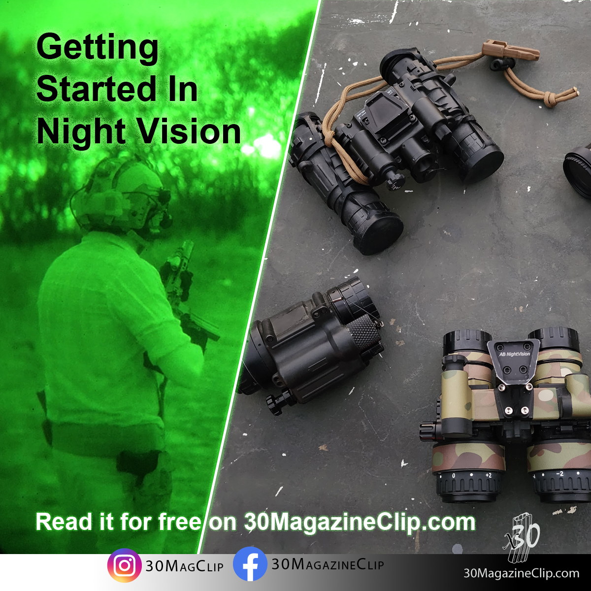 Added Night Vision Section to 30MC - 30 Magazine Clip